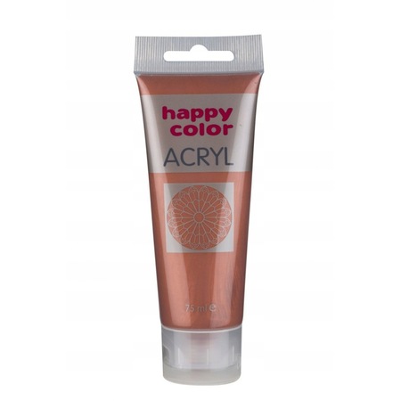 Vopsea acrilica, Happy Color, Metalic, 75ml, Cupru - eMAG.ro