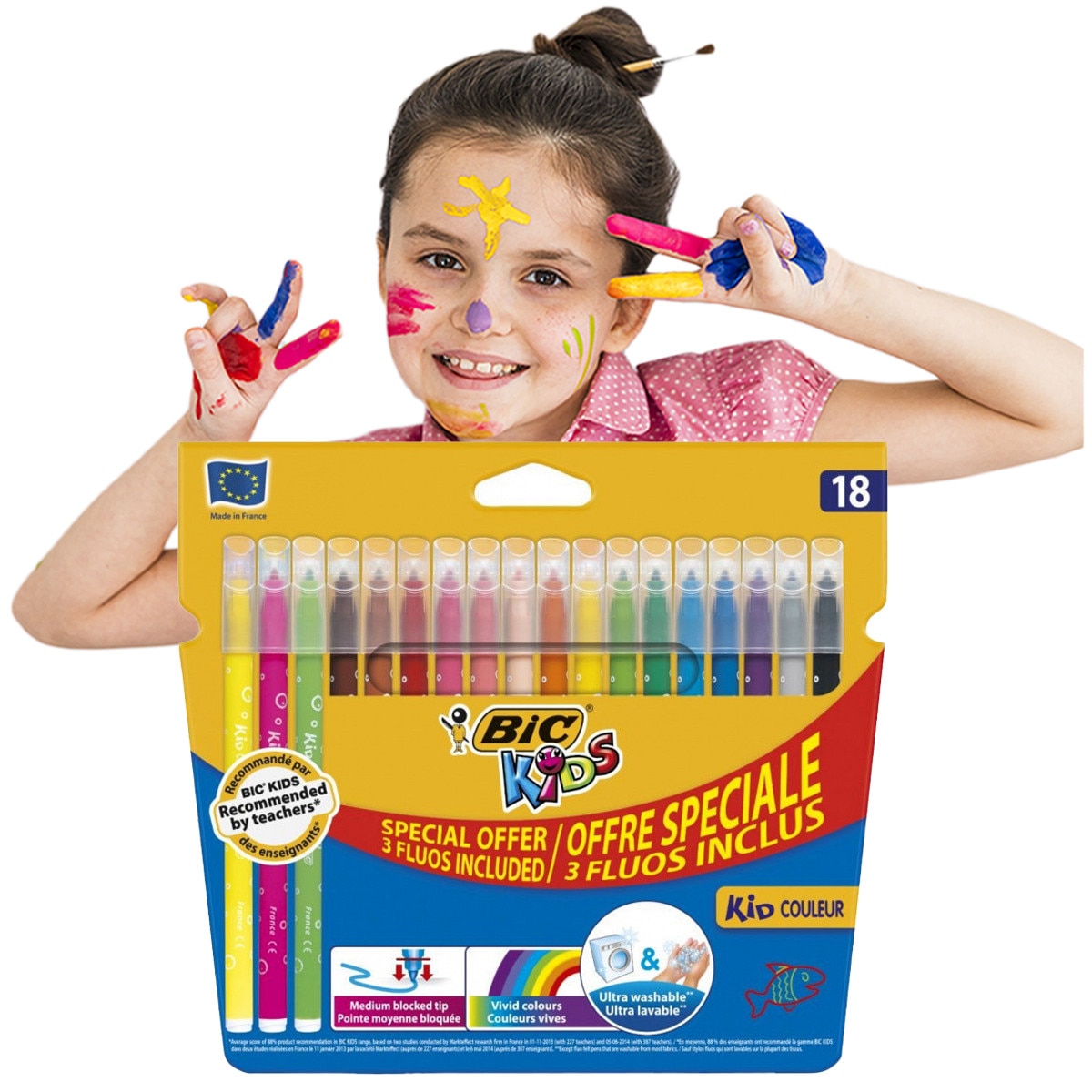 Set 18 carioci, Bic, Multicolor, 3+ - eMAG.ro