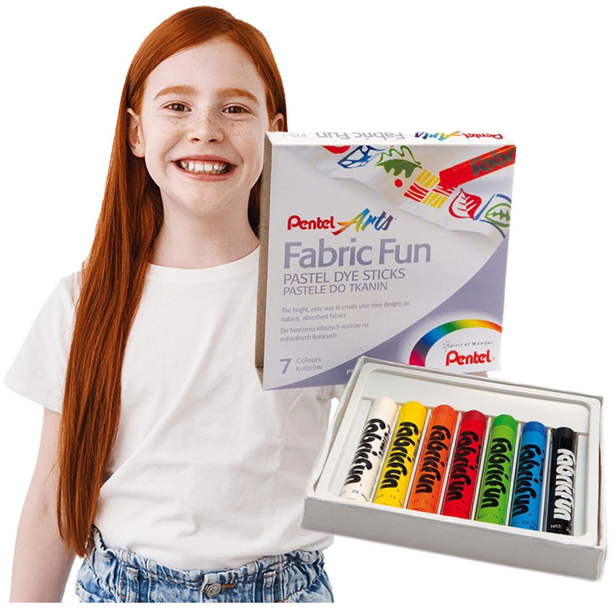 Set pasteluri pentru tesatura, Pentel, 7 culori - eMAG.ro
