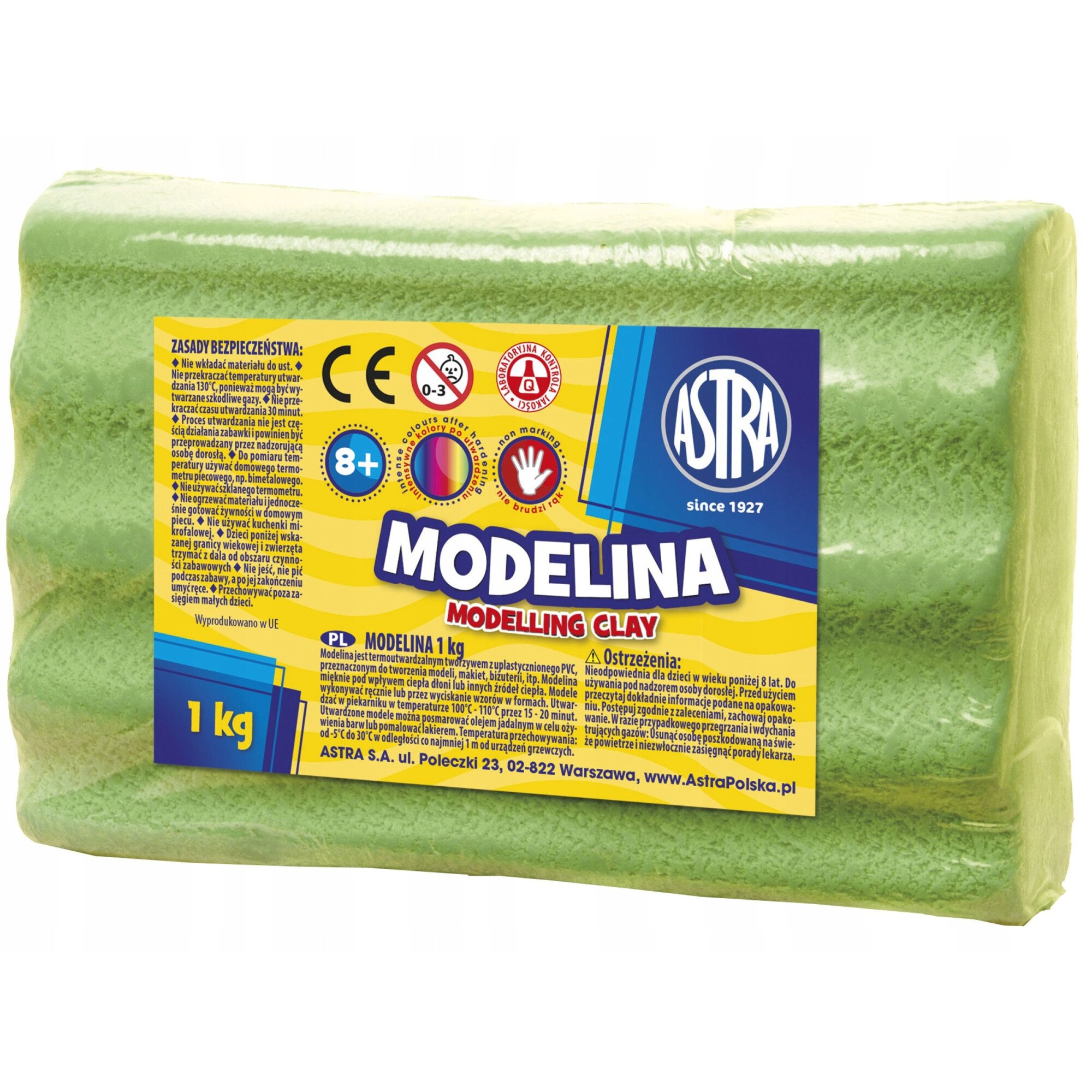 Pasta modelatoare, Astra, 1 kg, Verde - eMAG.ro