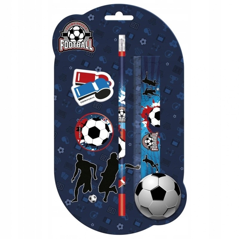 Set creion si rigla Derform, Multicolor - eMAG.ro