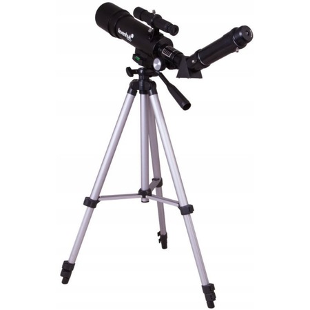 Telescop pentru copii, Levenhuk, 45X/18X, Aluminiu, 125 cm, Negru ...
