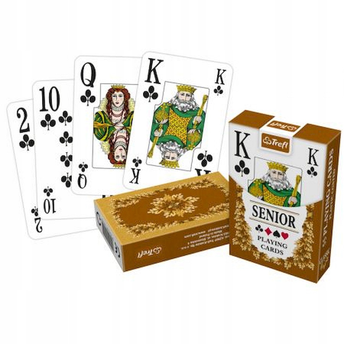 Set carti de joc, Senior 55, Trefl, Carton, Multicolor - eMAG.ro