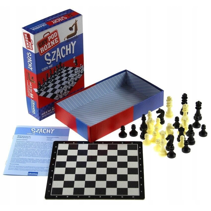 Joc sah pentru copii, Granna, Magnetic, Plastic, Alb/Negru - eMAG.ro