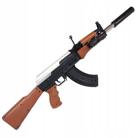 Replica pusca vanatoare, Model AK-47 Kalashnikov, Negru/Maro - eMAG.ro