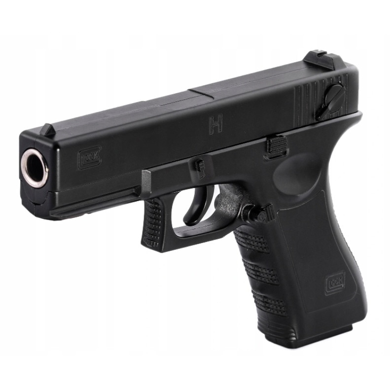 Pistol airsoft, Metal, Replica Glock 17, 6 mm, 25 m, Negru - eMAG.ro