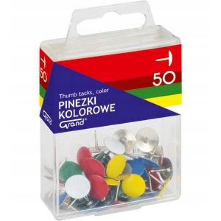 Pioneze Grand, Multicolor, 50 buc - eMAG.ro
