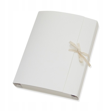 Mapa eleganta pentru documente, Cu banda, Alb - eMAG.ro