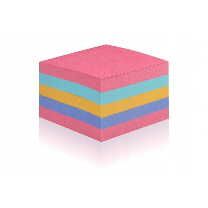 Cub din hartie cu adeziv, Post-it, Multicolor - eMAG.ro