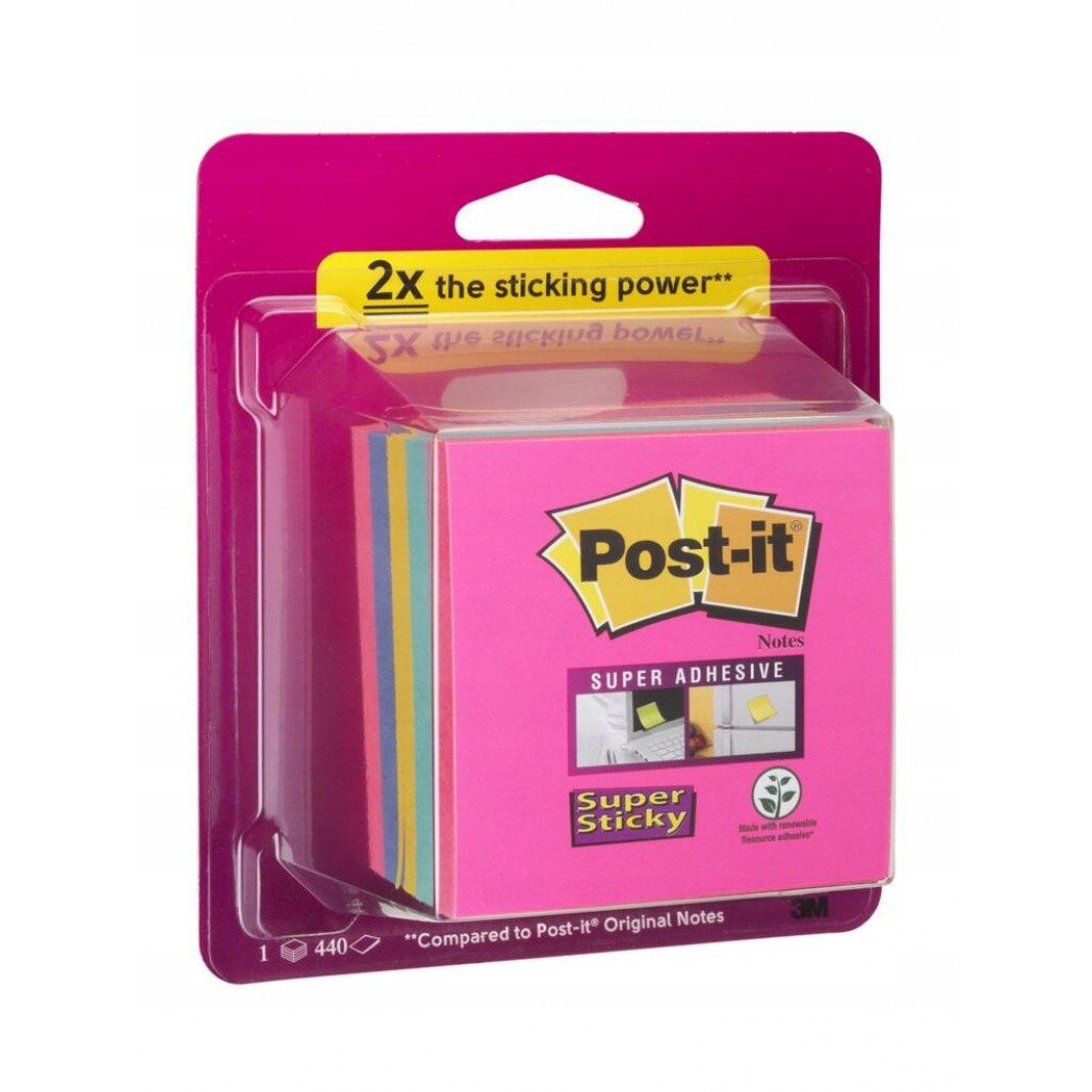 Cub din hartie cu adeziv, Post-it, Multicolor - eMAG.ro