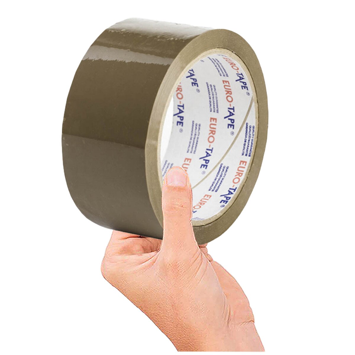 Banda adeziva scotch Euro Tape, 48mm, 100m, Maro - eMAG.ro