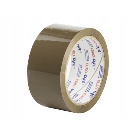 Banda adeziva scotch Euro Tape, 48mm, 100m, Maro - eMAG.ro