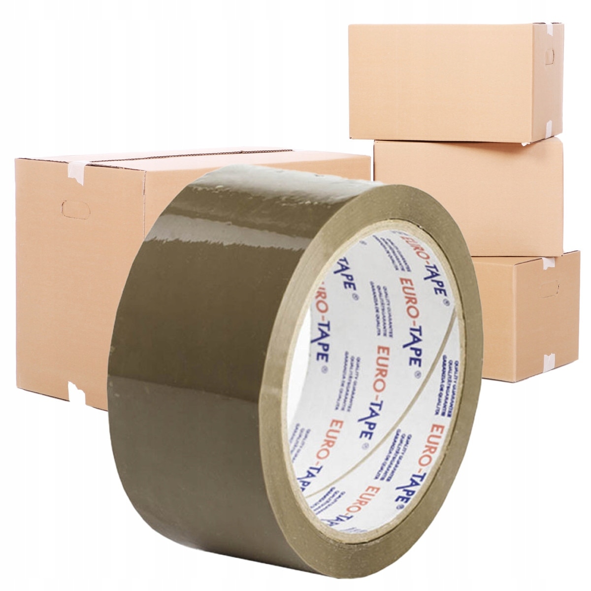 Banda adeziva scotch Euro Tape, 48mm, 100m, Maro - eMAG.ro