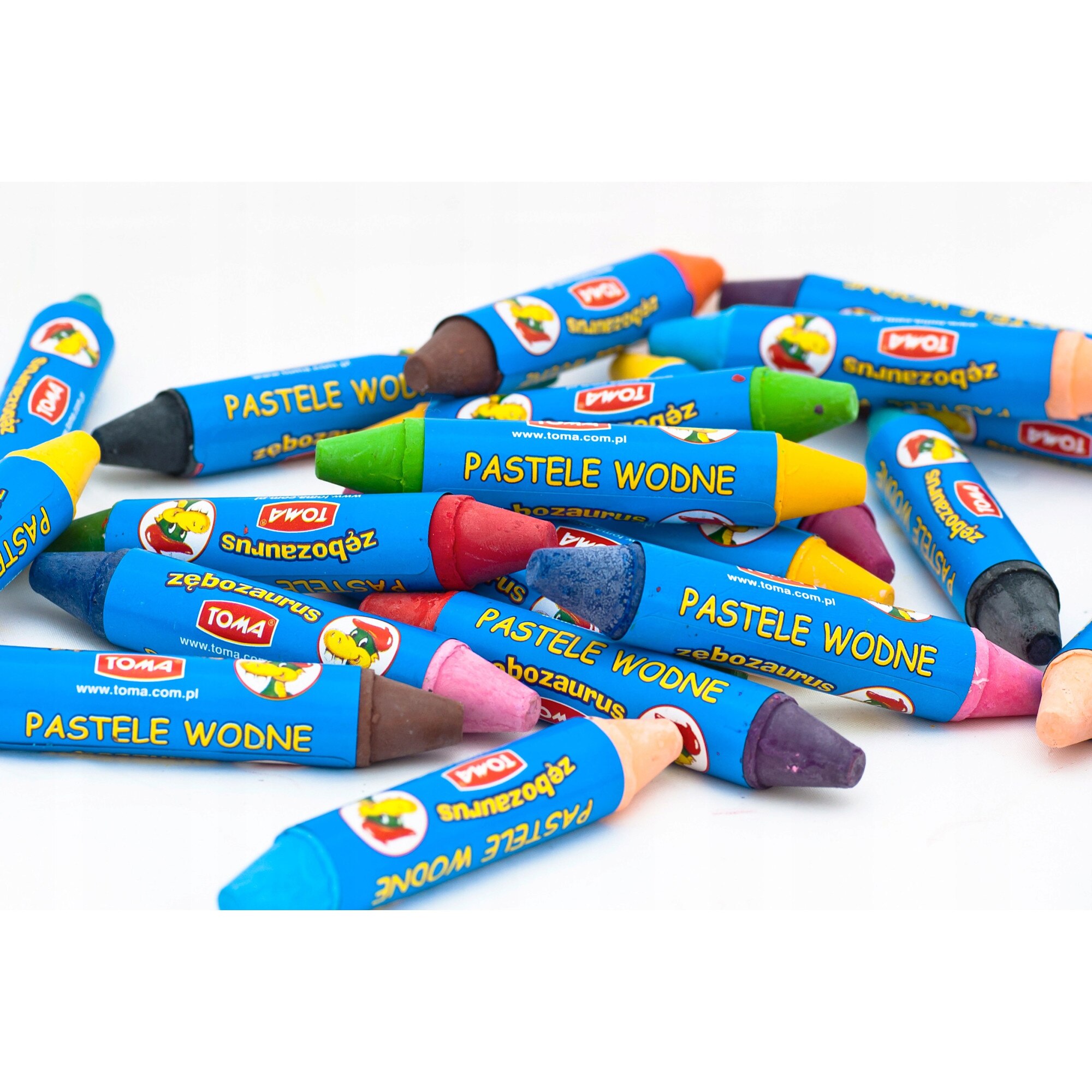 Creioane pastel, Toma, Bicolor, 16 culori - eMAG.ro