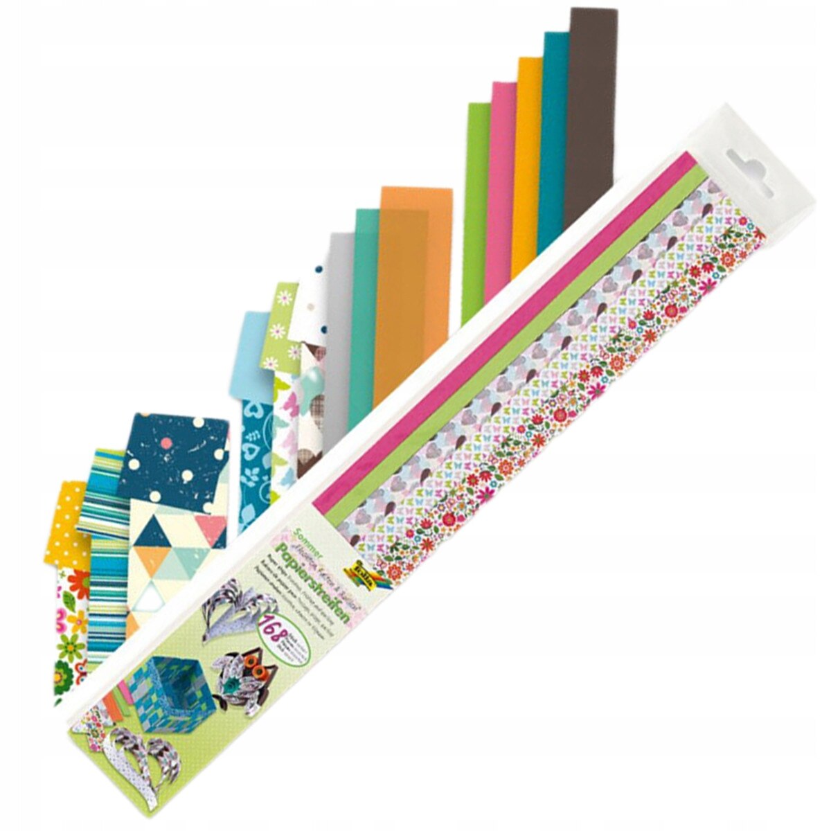 Hartie Quilling, Folia Bringmann, 50 cm, 168 buc, Multicolor - eMAG.ro