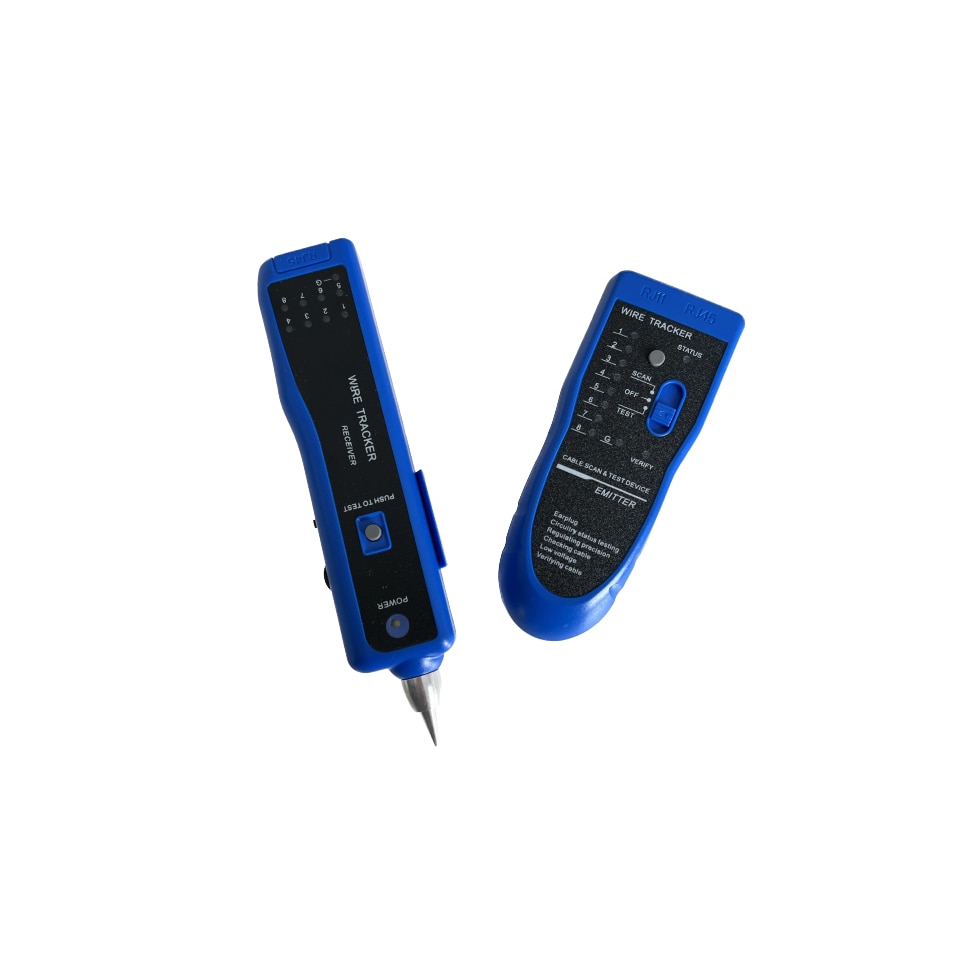 Тестер за мрежов кабел RJ45 Tracker, слушалки, син - eMAG.bg