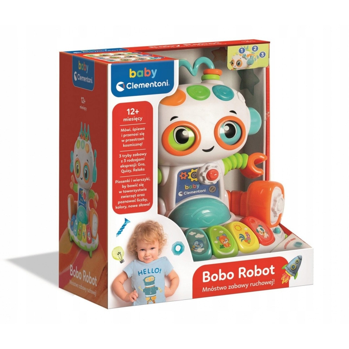 Robot interactiv pentru copii, Clementoni, Plastic, Multicolor - eMAG.ro