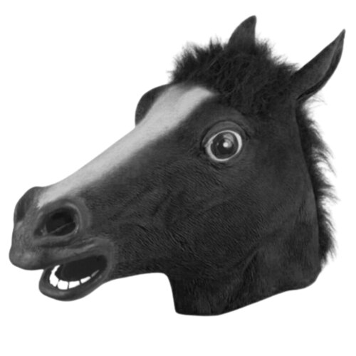 Masca cap de cal / masca completa, Negru - eMAG.ro