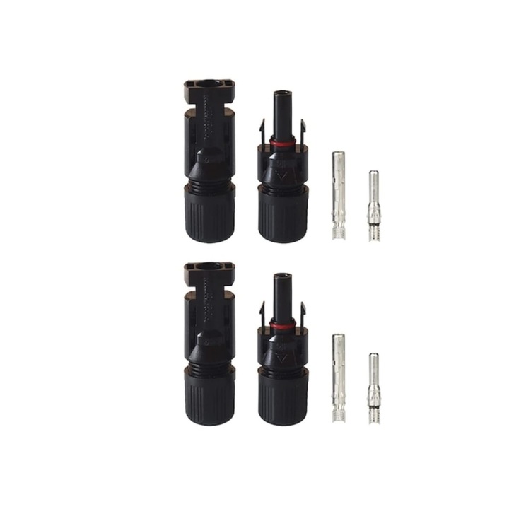 Conector MC4 set 2 buc mufe panouri solare, mufa solara compatibila cu ...