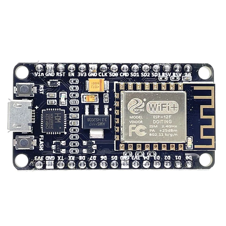 Nodemcu V2 ESP - 12E, Modulshop, CH9102X micro usb - eMAG.ro