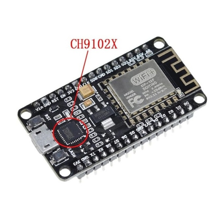 Nodemcu V2 ESP - 12E, Modulshop, CH9102X micro usb - eMAG.ro
