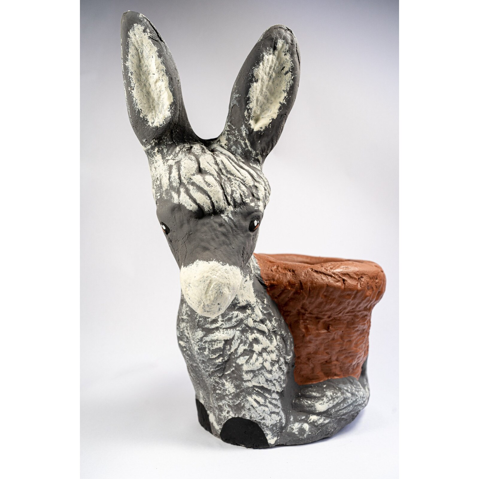 Magarus cu ghiveci din beton, pentru exterior, 40x22x42 cm - eMAG.ro