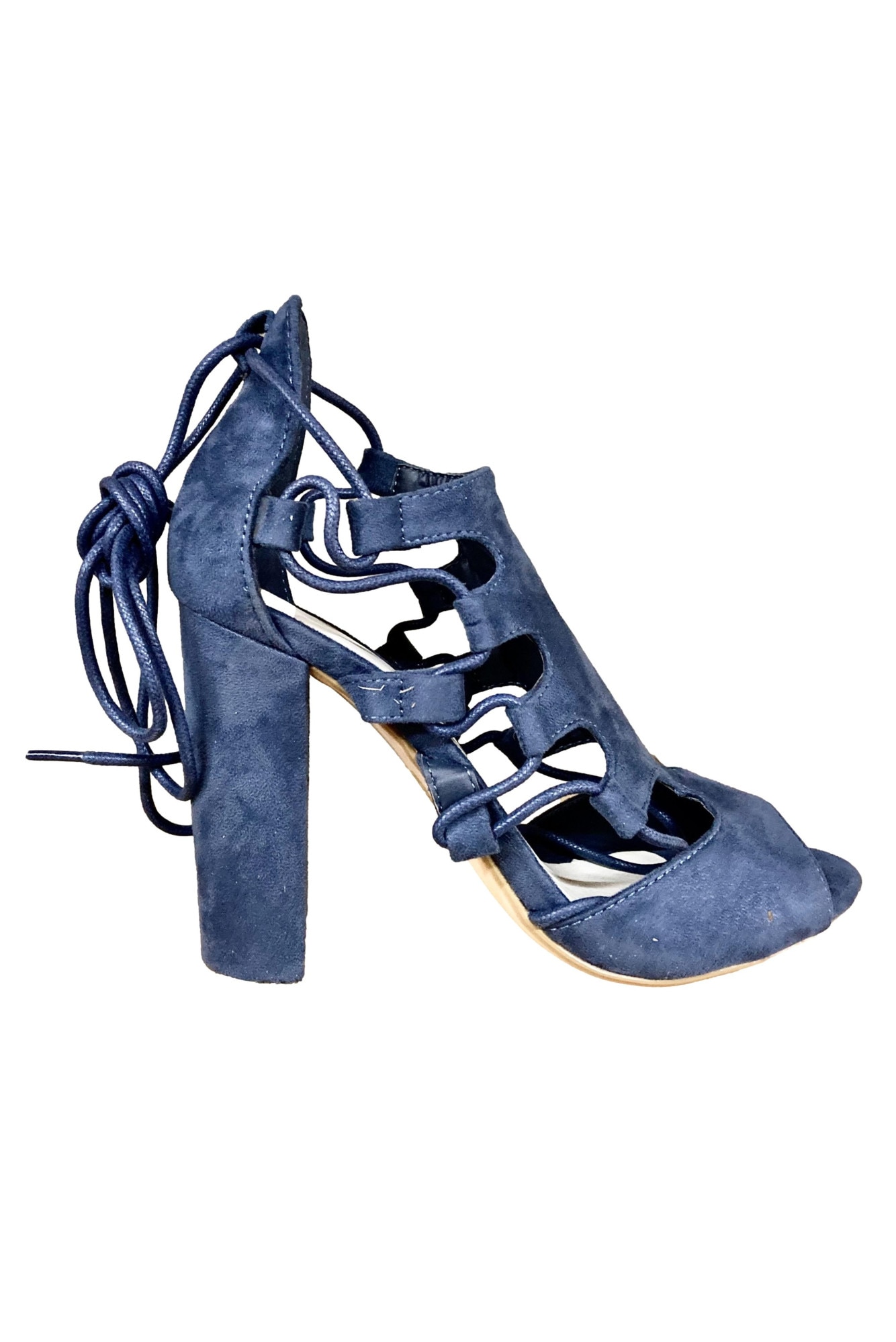 Pantofi eleganti cu toc Alexander Crist Friday Night, Albastru inchis ...