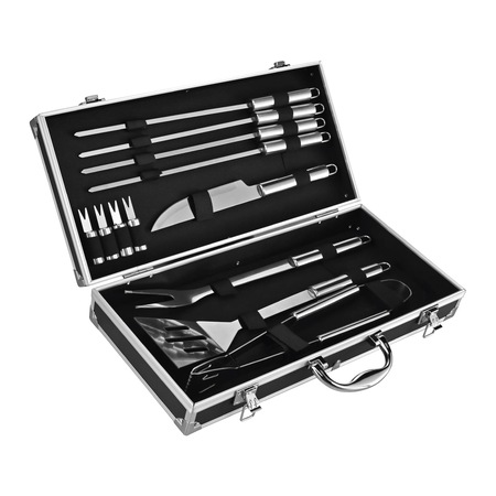 Set de 10 ustensile pentru gratar, Mark Adler Grill set 5.0, din otel ...