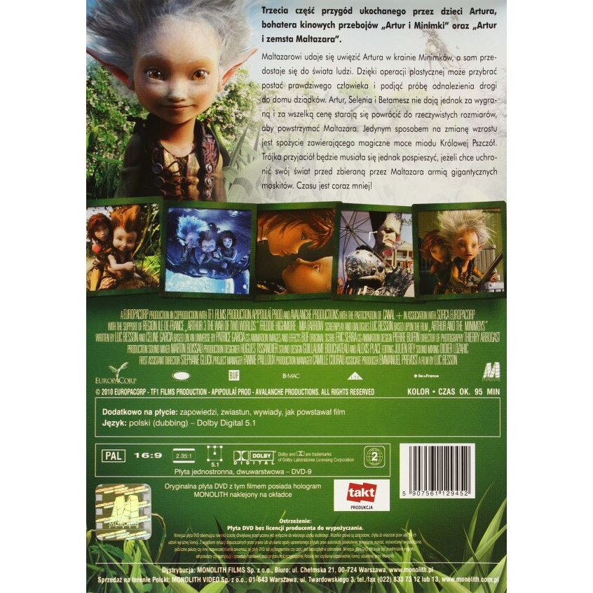 Arthur 3: Razboiul celor doua lumi [DVD] - eMAG.ro
