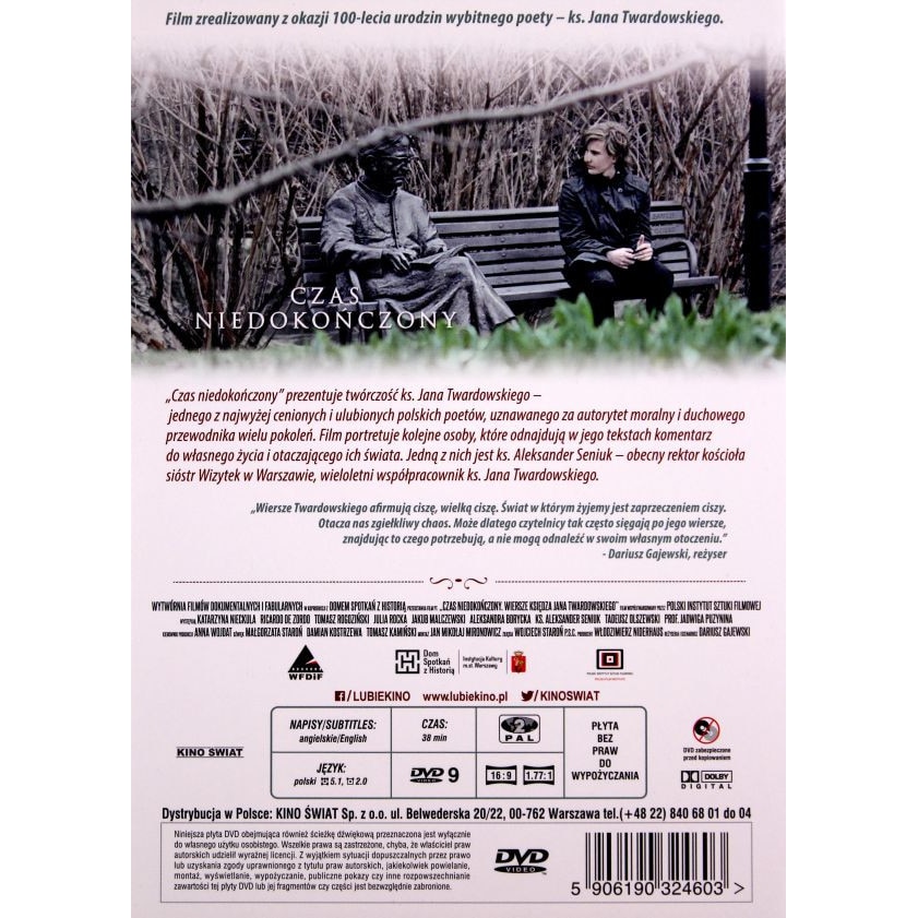 Czas Niedokończony. Wiersze Księdza Jana Twardowskiego [DVD] - eMAG.ro