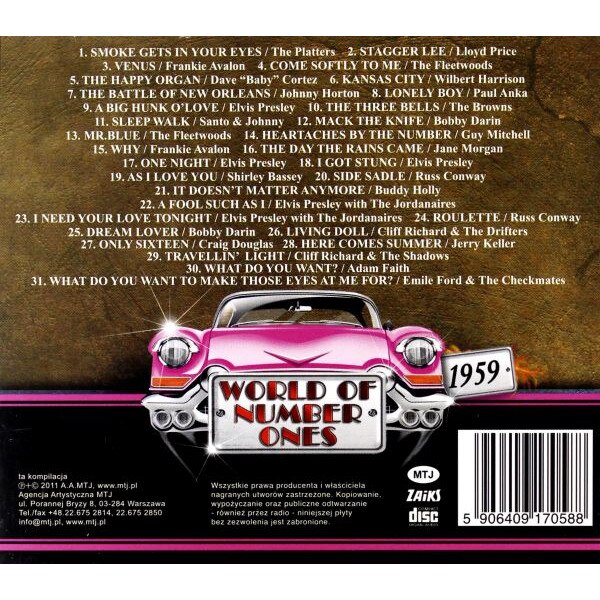 World of Number Ones 1959 [CD] - eMAG.bg
