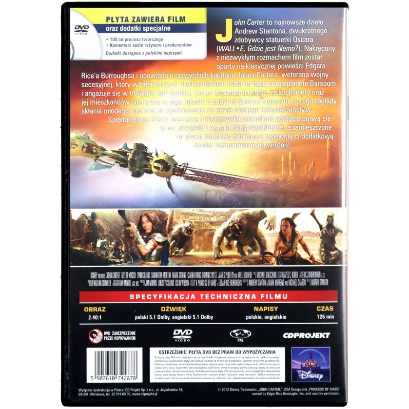 John Carter [DVD] - eMAG.ro