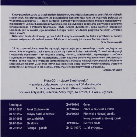 Jacek Skubikowski: Antologia - Zawsze tam, gdzie ty [10CD] - eMAG.ro