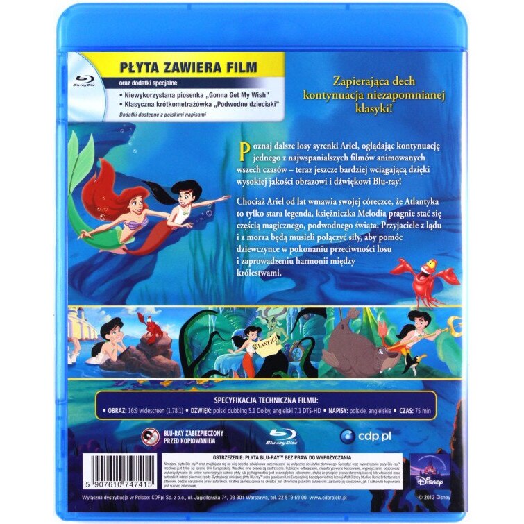 Mica sirena 2: Intoarcerea in mare [Blu-Ray] - eMAG.ro