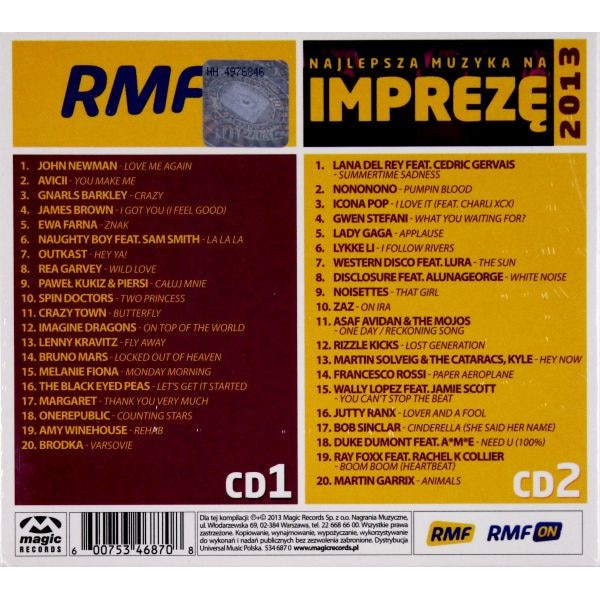Rmf FM Najlepsza Muzyka Na Imprezę (digipack) [2CD] - eMAG.bg