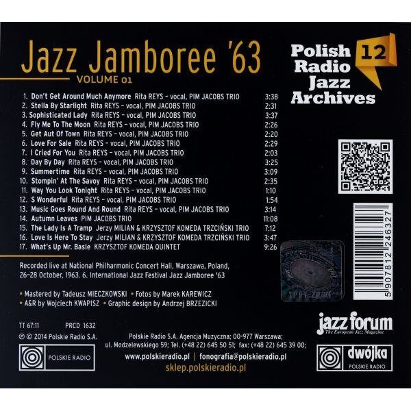 Jazz Jamboree'63 vol. 1 - Polish Radio Jazz Archives vol. 12 [CD] - eMAG.bg