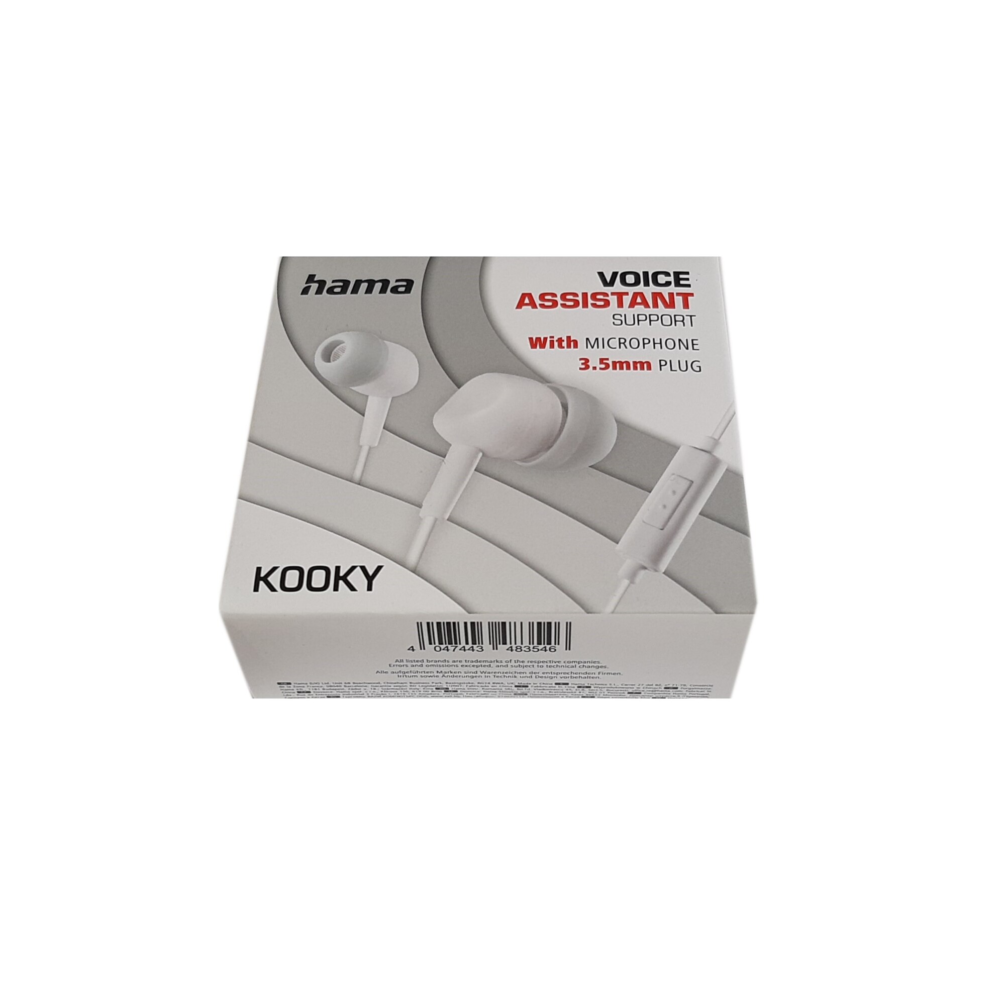 Casti audio Kooky cu microfon, Hama, in-ear, Multicontrol, Protectie ...