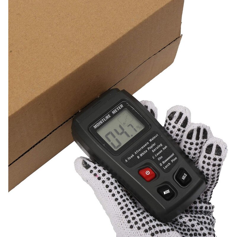 Contor digital de umiditate portabil cu 2 pini, LED, Negru - eMAG.ro