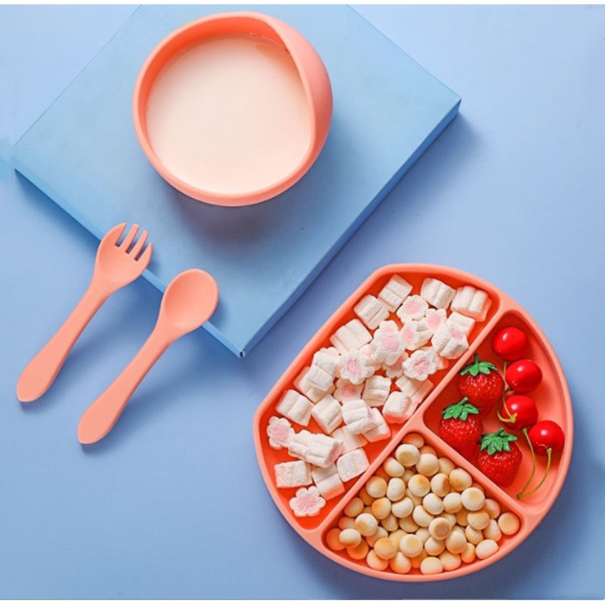 Комплект за хранене на бебе и дете Bomstom За разнообразяване на силикон без Bpa 6 месеца