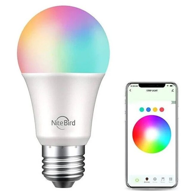 Комплект от 4 Led Wifi RGB 8W, 6500K RGB съвместима Tuya крушка E27 Gosund WB4 - eMAG.bg