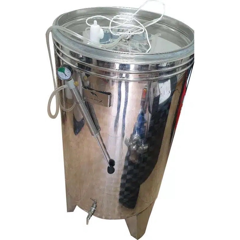 Butoi Inox Alimentar capac flotant pneumatic vinificatie 600 litri ...