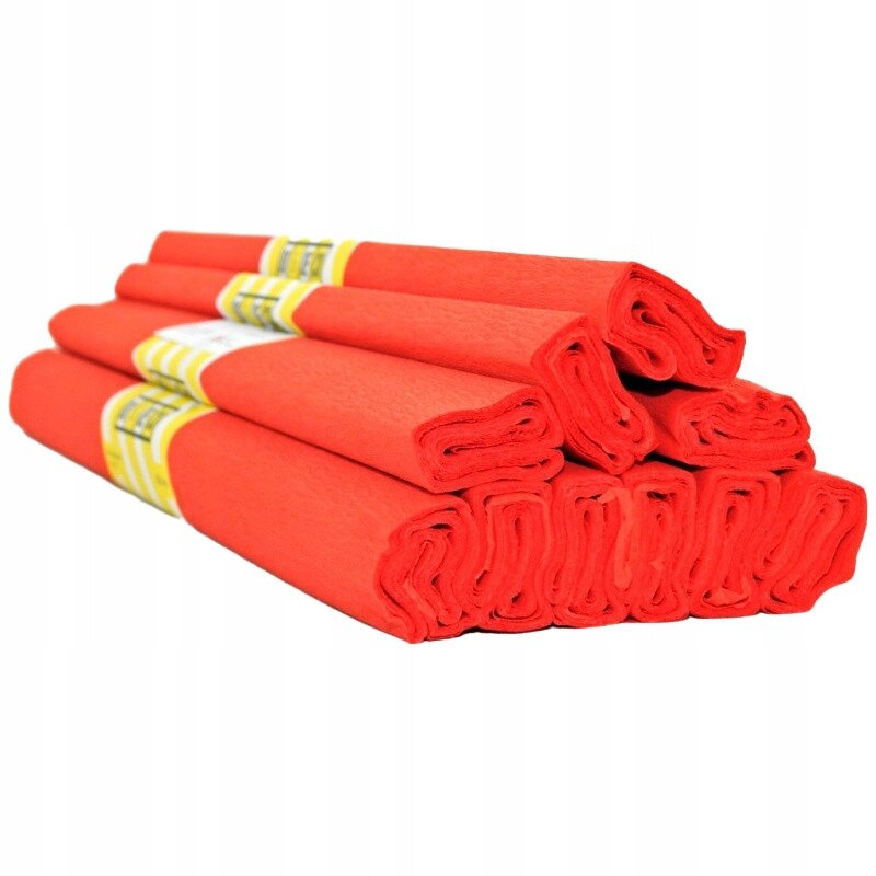 Set 10 role de hartie creponata, Do%Deco, 50x200cm, Rosu - eMAG.ro