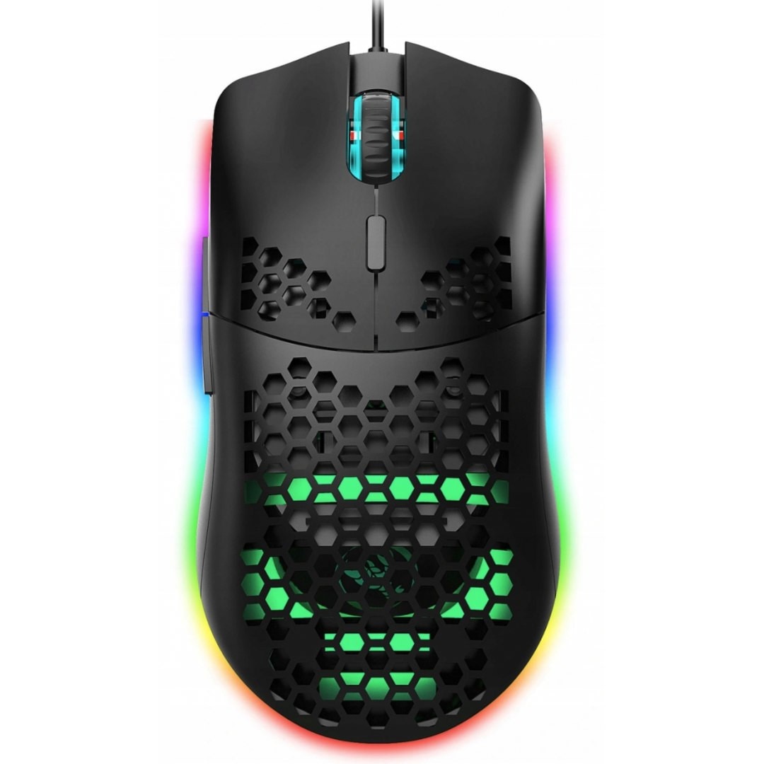 Mouse Gaming HXSJ J900, Kbcustom, Senzor optic, 6400 DPI, Negru - eMAG.ro