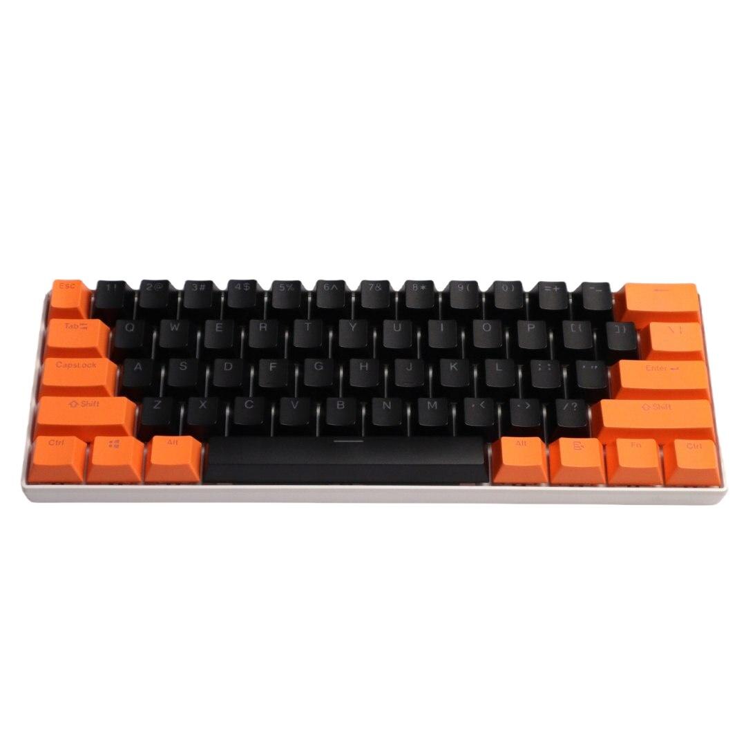 Tastatura mecanica RGB, Kbcustom, ABS, Negru/Portocaliu - eMAG.ro
