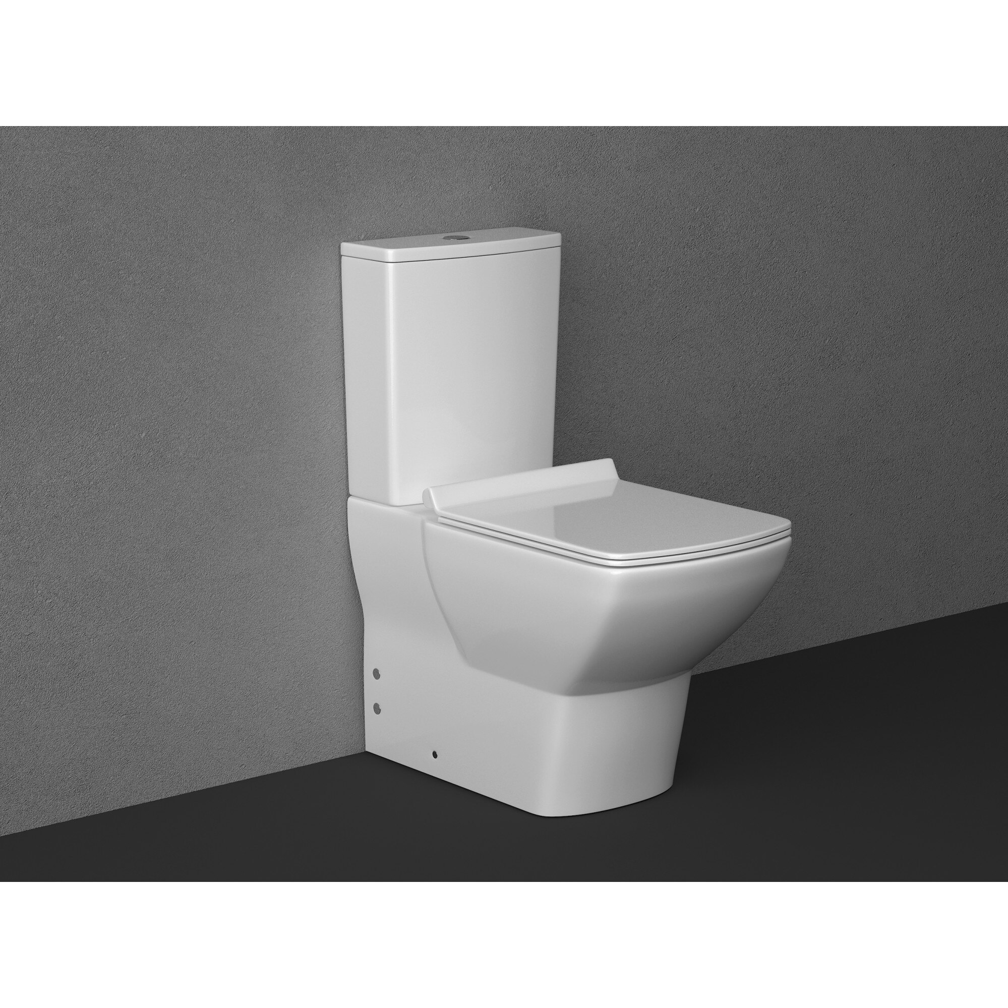 Set WC Isvea Soluzione VI back-to-wall, capac softclose - eMAG.ro
