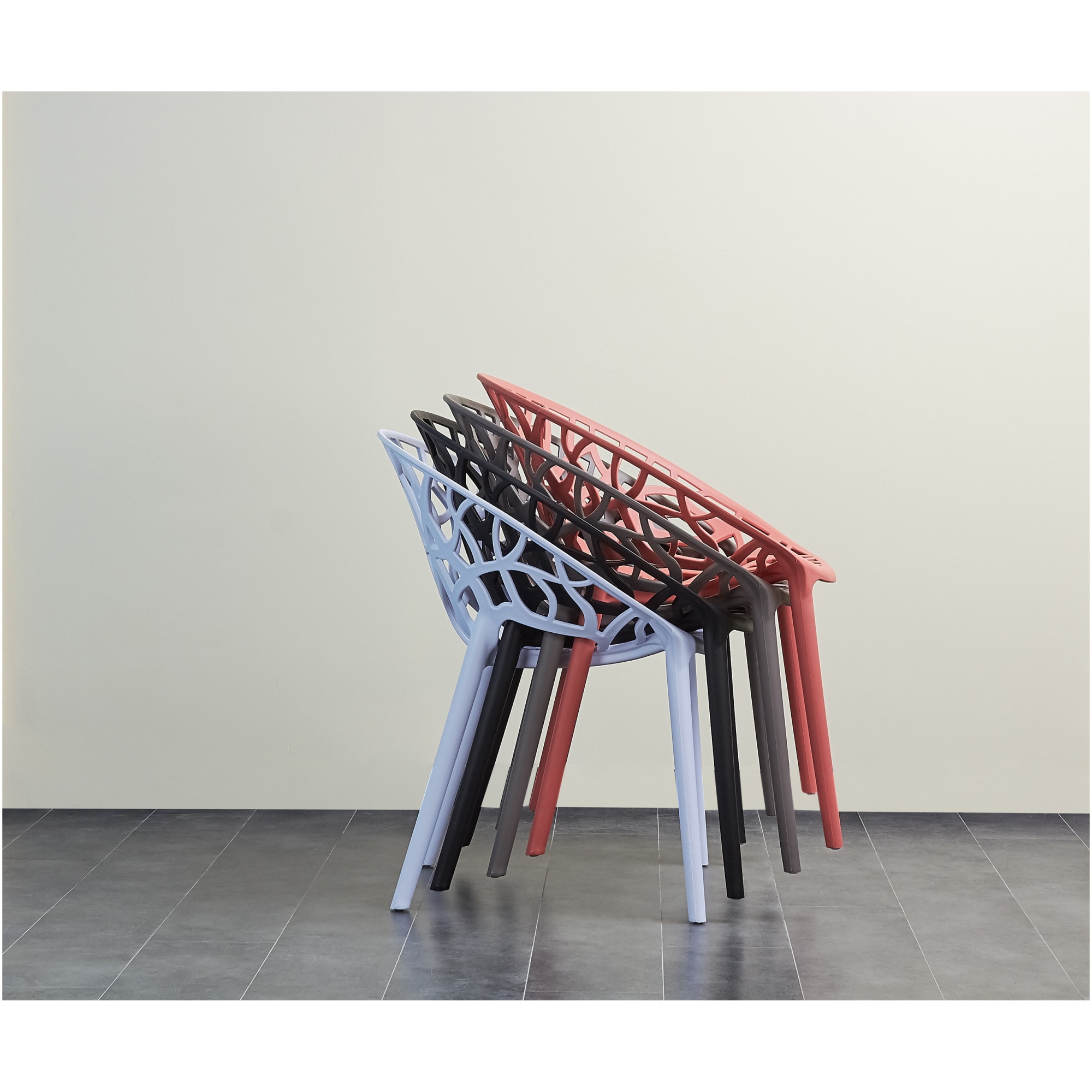 Set 4 scaune Kring Mystic, suprapozabile, interior/exterior, HORECA ...