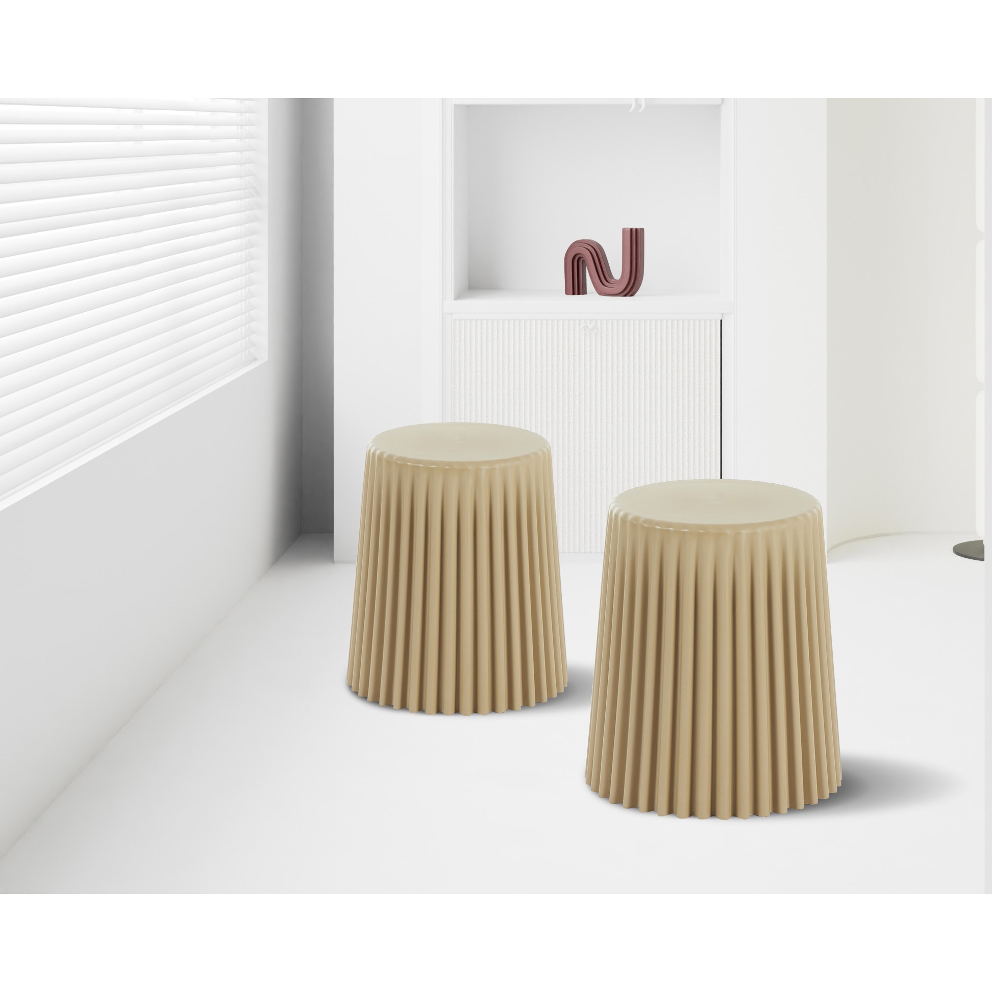 Set 6 tabureti Kring Nancy, suprapozabile, interior/exterior, HORECA ...