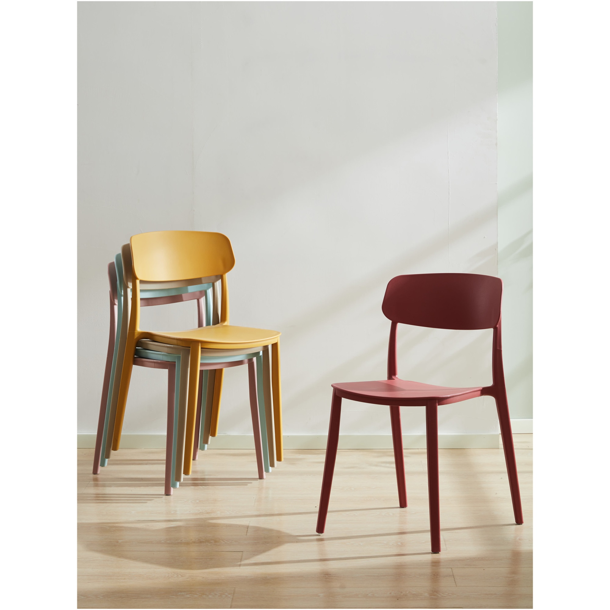 Set 5 scaune Kring Mar, suprapozabile, interior/exterior, HORECA ...