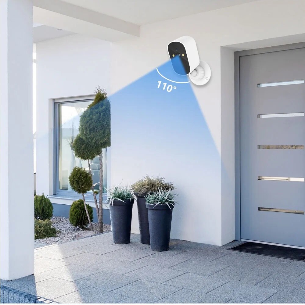 Camera Supraveghere Wireless Exterior cu Baterie si Panou Solar, Wifi ...