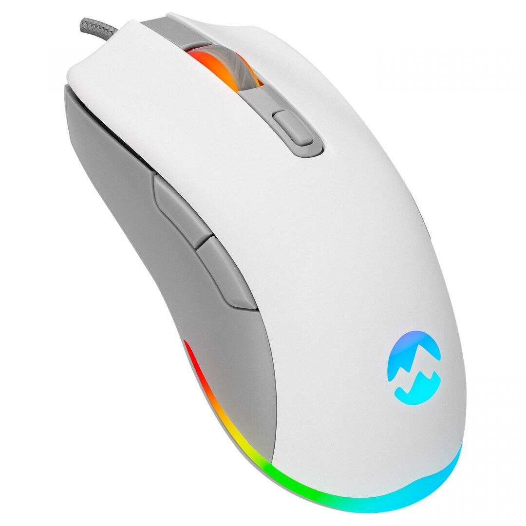 Mouse optic, Everest, SGM-L1, RGB, Alb - eMAG.ro